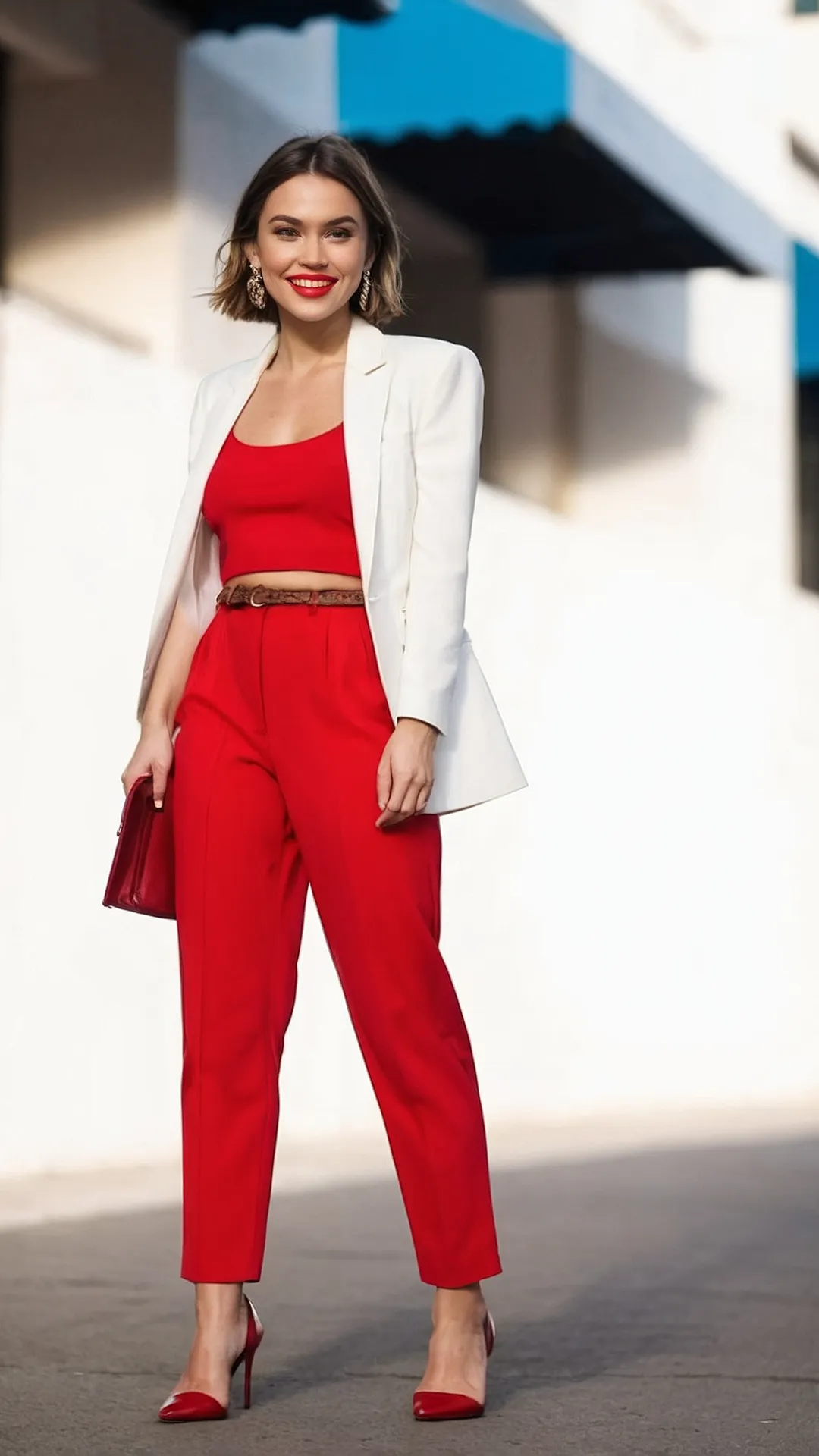 Red Obsession: 15 Stunning Outfit Ideas for Women with Stan Smith ...