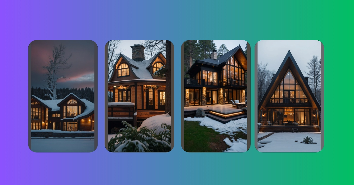Snowflakes, Decor, and Dream Homes: Winter Exterior Ideas ...