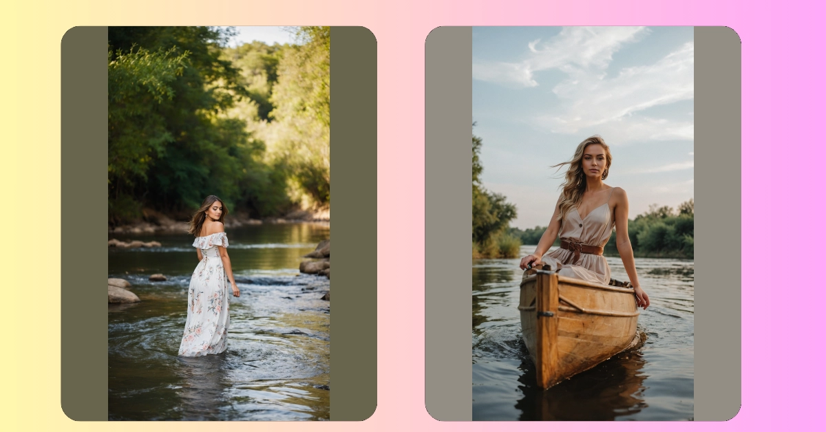 Splashing Creativity: 22 River Photoshoot Ideas You’ll Want to Try ...